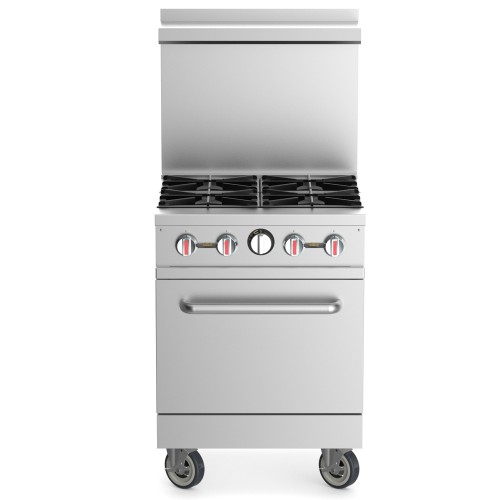 CR24-4 Liquid Propane 4 Burner 24 inch Gas Stove Oven