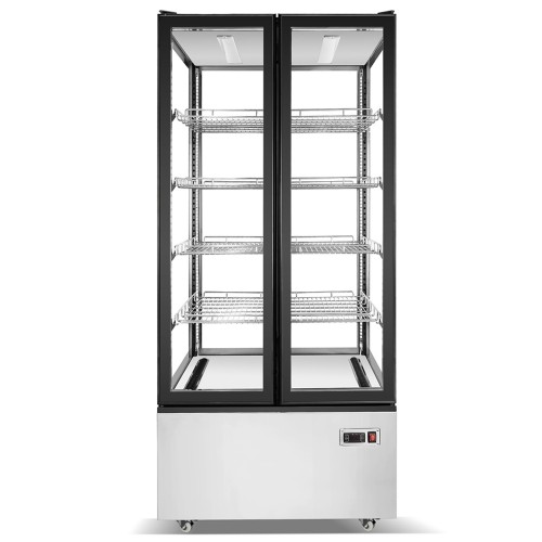 WowShowcase MVS800 Double Door Vertical Standing Refrigerated Cake ...