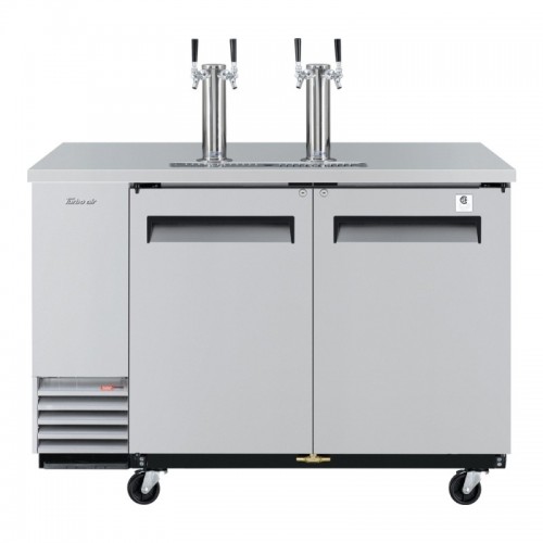 Turbo Air TBD-2SD-N6 59" Two Door Draft Beer Cooler Dispenser - 2 Towe