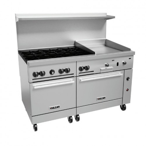 Vulcan 60SC-6B24GTN Endurance 6-Burner 60" Natural Gas Range with 24 ...