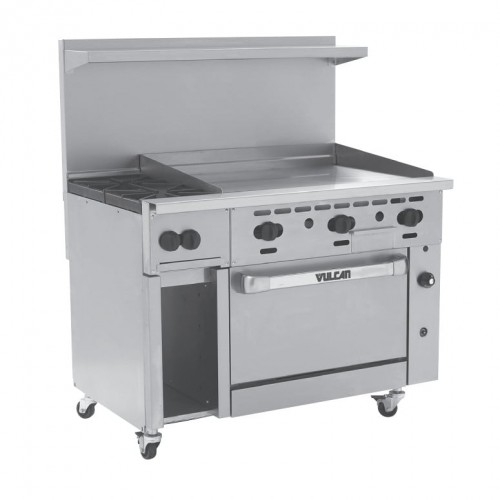 Vulcan 48S-2B36GP Endurance 2-Burner 48" Liquid Propane Range with 36 ...